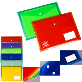 Branded A4 Plastic Document Sleeve ETVMM-UCWNK